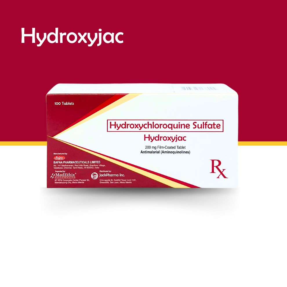 HYDROXYJAC Hydroxychloroquine Sulfate 200 mg Film-Coated Tablet 100 Ta ...