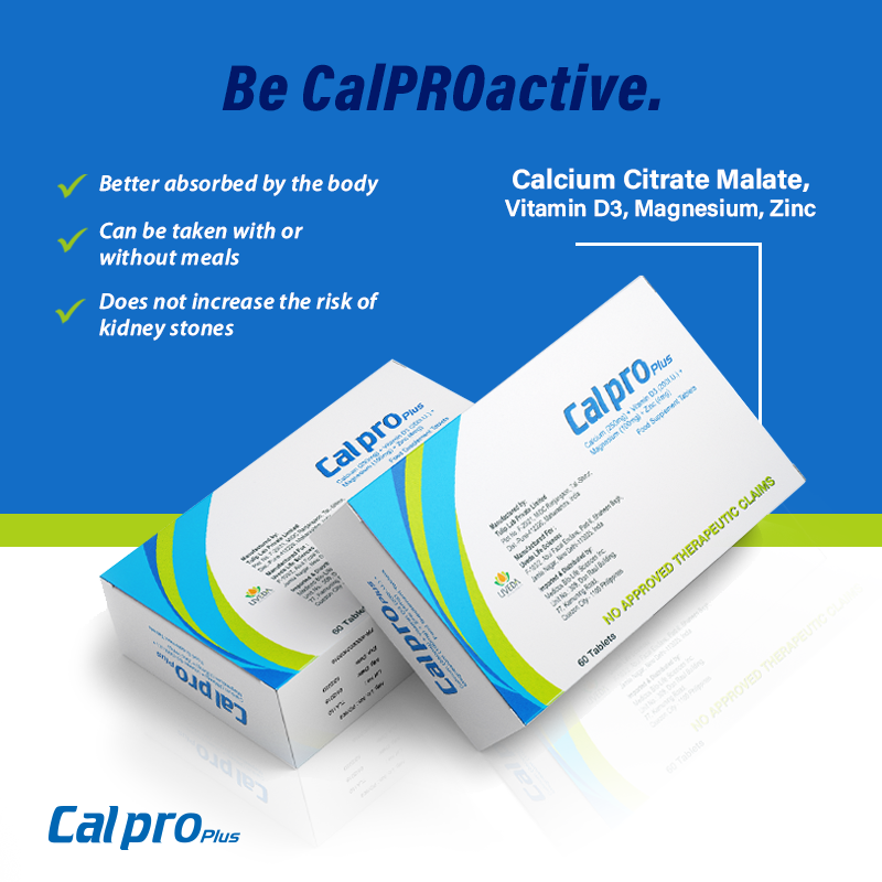 CALPRO PLUS Calcium Citrate Malate + Vitamin D3 + Magnesium & Zinc 250 ...