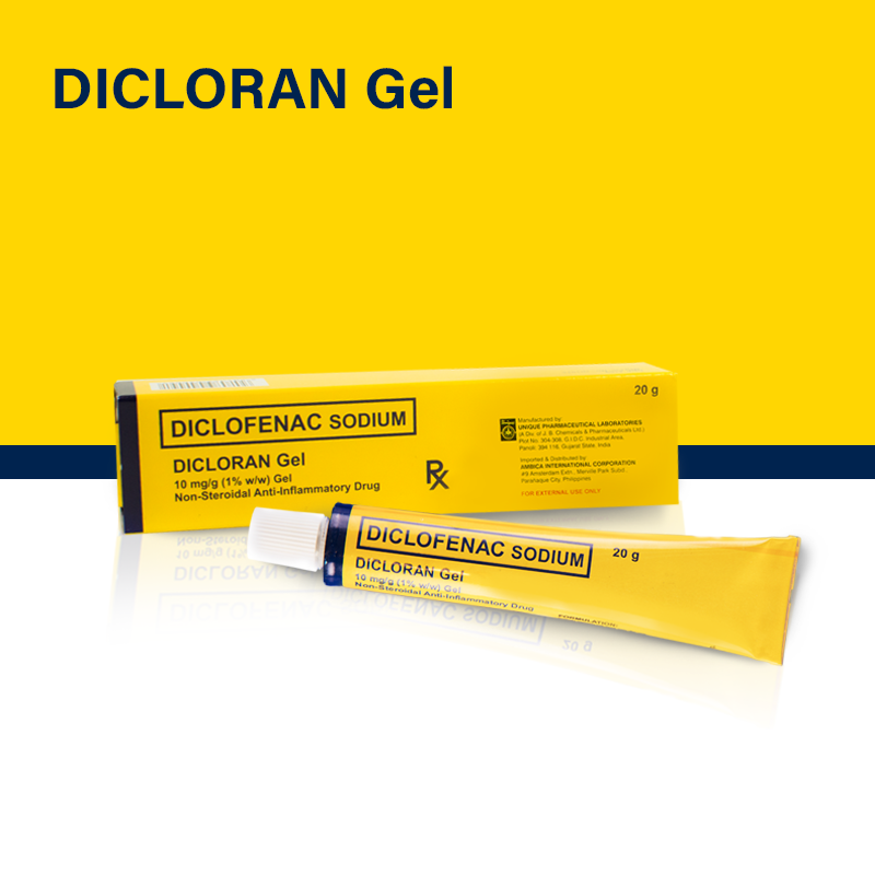 DICLORAN GEL Diclofenac Sodium 10mg/g (1% w/w) 20g Tube [PRESCRIPTION ...